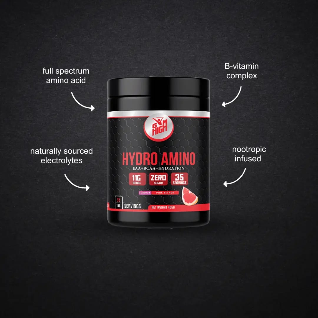 Fuel your performance with Hydro Amino, full spectrum Amino Acid | Gym High