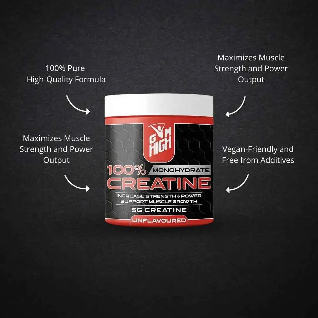 Build Muscle with UK’s Best Creatine Monohydrate Supplement | Gym High